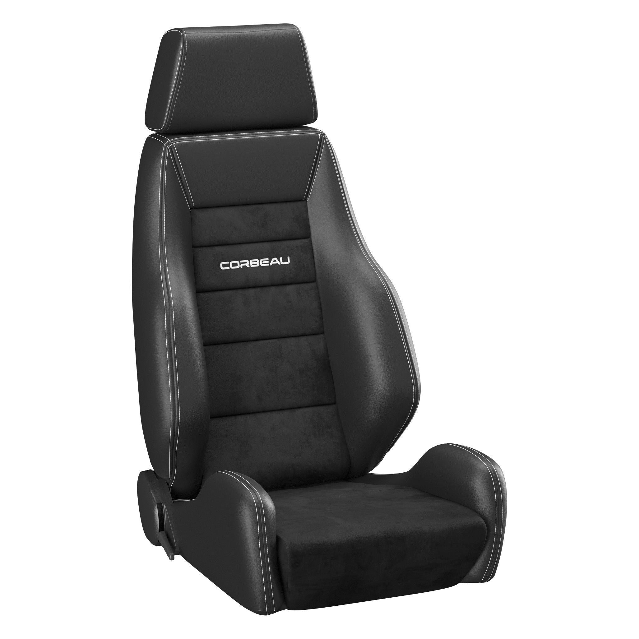 GTS II Black Leather/Microsuede (driver) Blemished – Corbeau